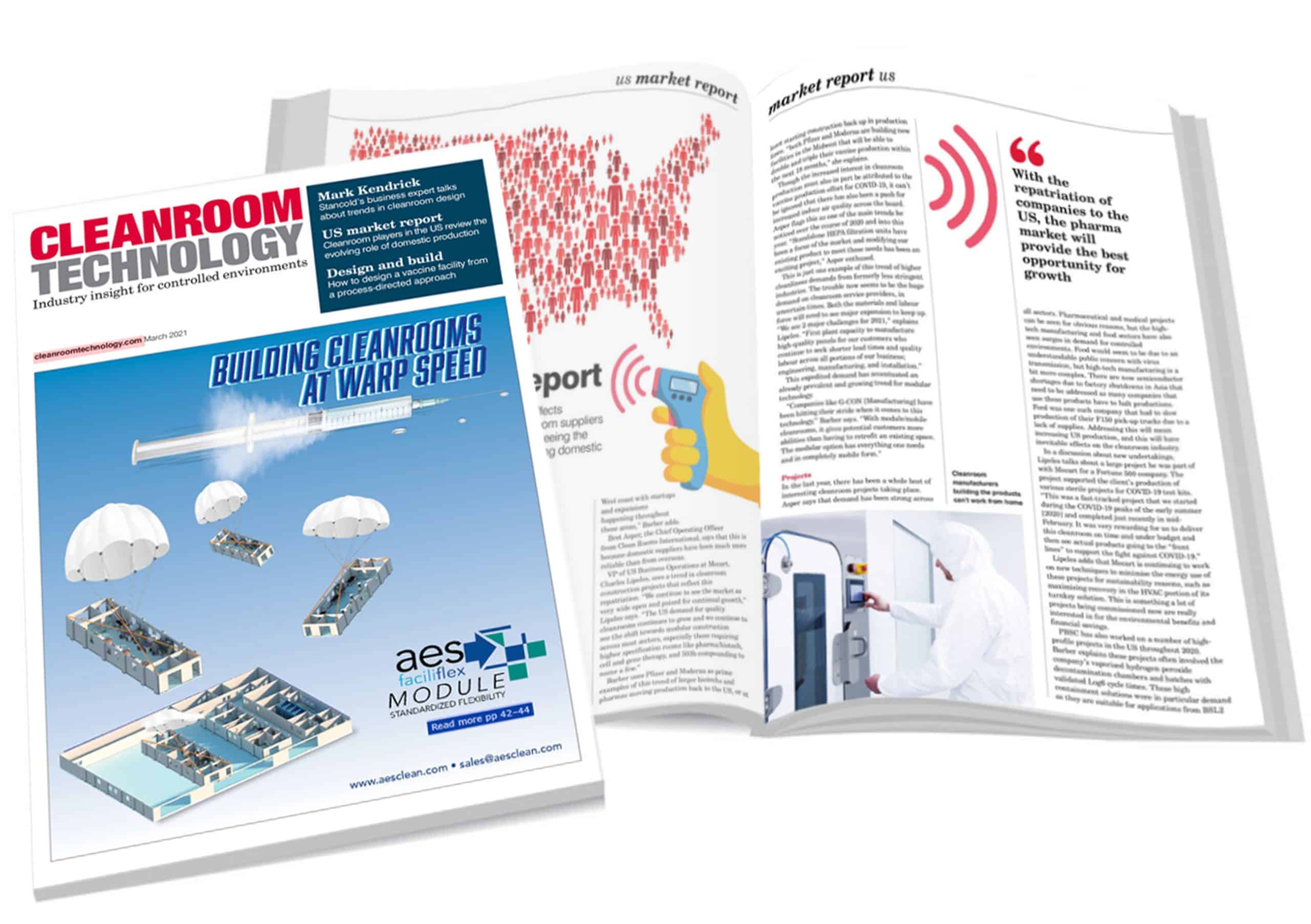 Cleanroom Technology Magazine - PBSC Inc